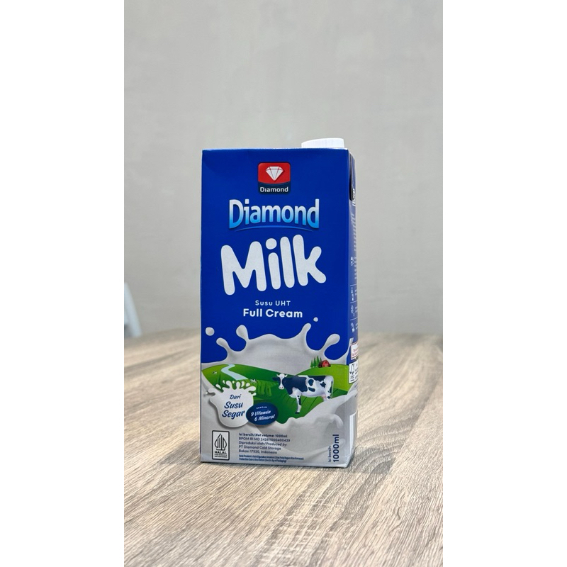 Jual Susu UHT full cream Diamond 1 Liter | Shopee Indonesia