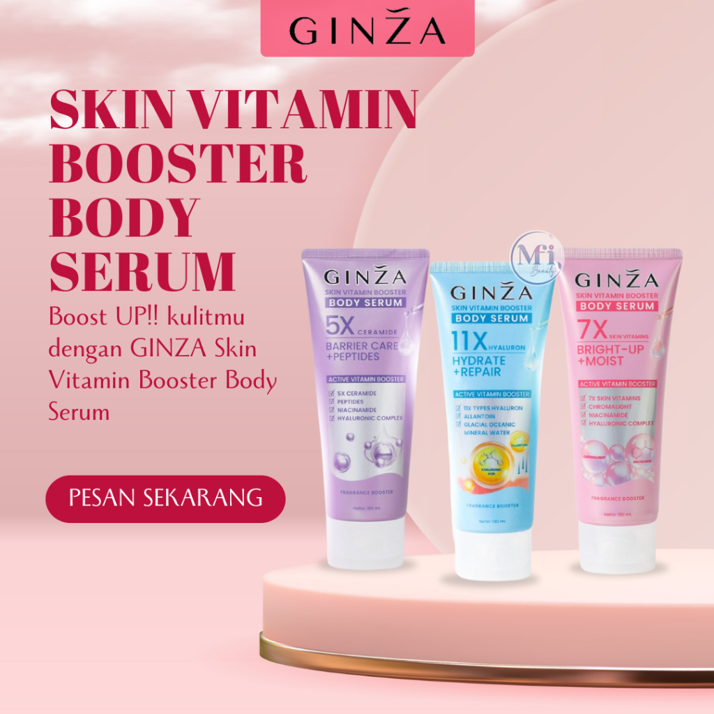 Jual MFI - GINZA Skin Active Vitamin Booster Body Serum | Netto 180 mL | Body Serum | Shopee ...