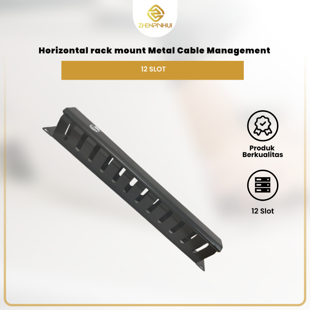 Jual Wire Management Metal 1U PEMBATAS BESI /PLAT BESI | Shopee Indonesia