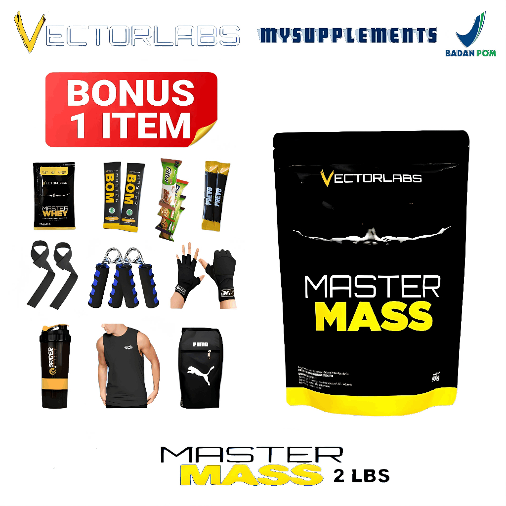 Jual Vectorlabs Master Mass Gainer 2lbs 900gr Susu Gainer Penambah ...