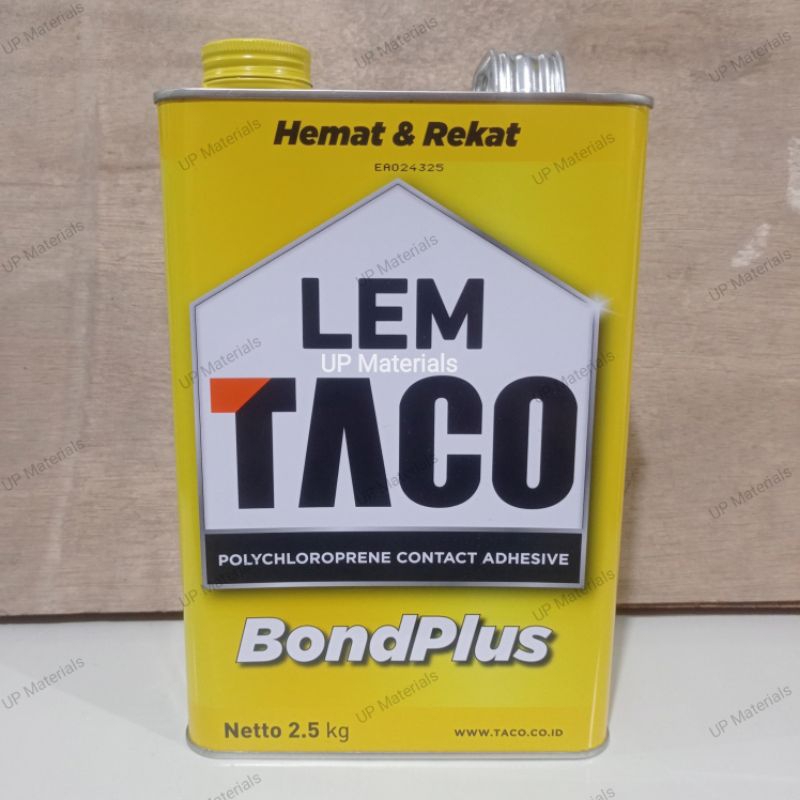 Jual Lem TACO Bond Plus Serba Guna 2,5 Kg Lem Kuning HPL Karpet Kayu ...