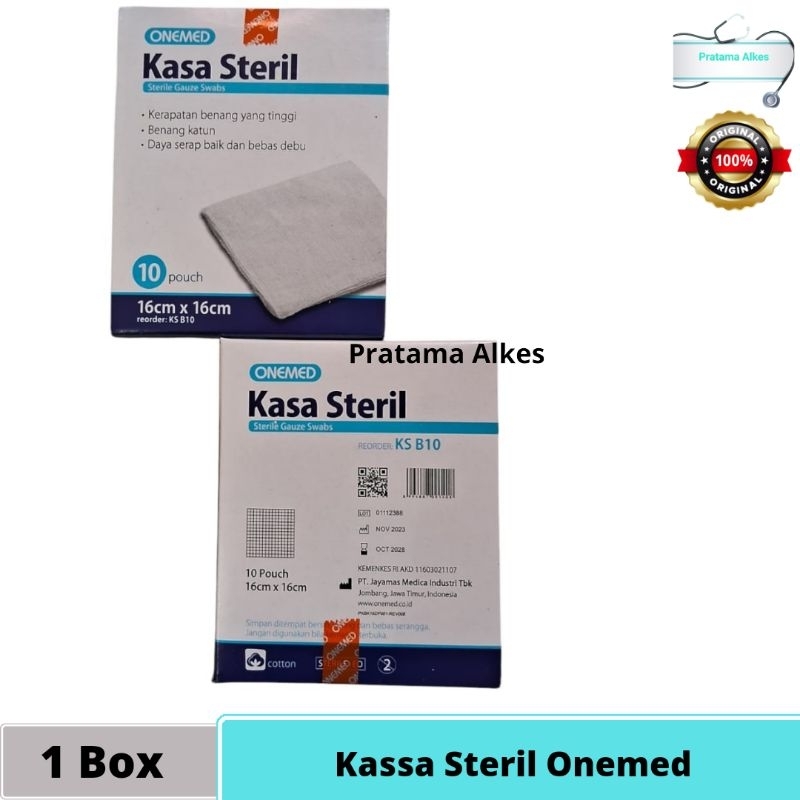 Jual Kasa Steril Onemed 16cm x16cm isi 10 pcs / Kassa Steril One Med ...