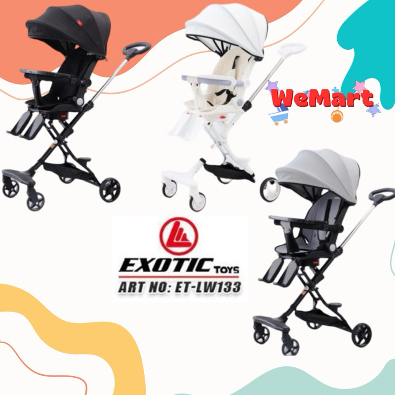 Jual EXOTIC LW-133 MAGIC STROLLER ( ADJUSTABLE SEAT ) | Shopee Indonesia