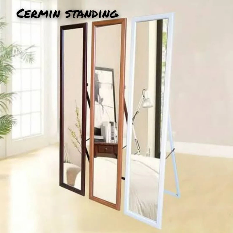 Jual cermin standing/cermin berdiri full body 125X33cm | Shopee Indonesia