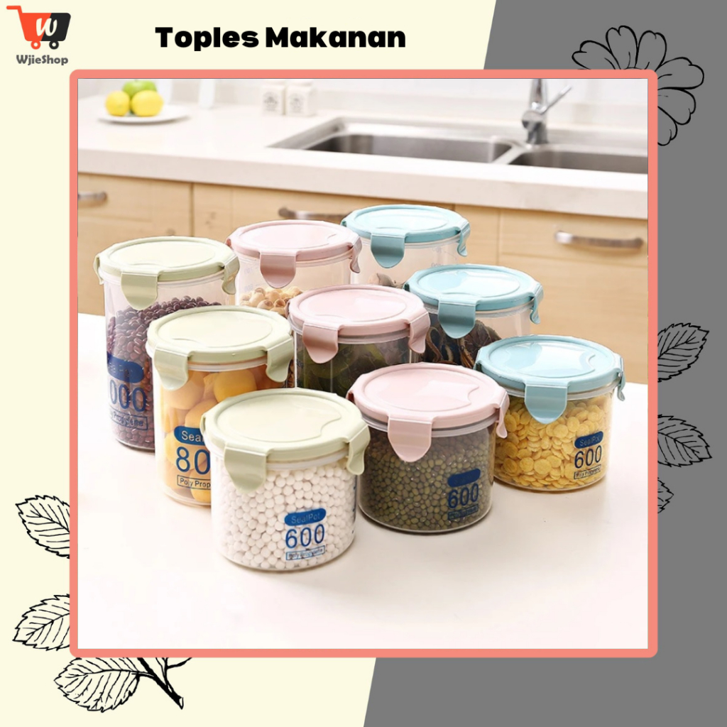 Jual Toples Plastik Bening Toples Makanan Toples Kedap Udara Toples ...
