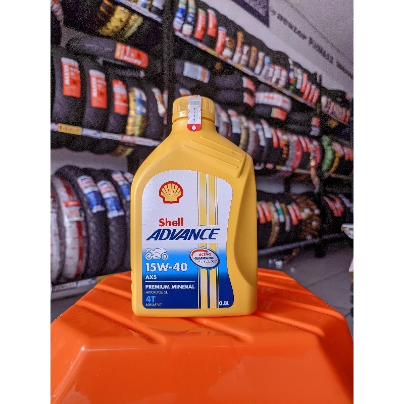 Jual Oli Mesin Motor Bebek Manual Gigian Shell AX5 15W-40 800ml Garansi ...