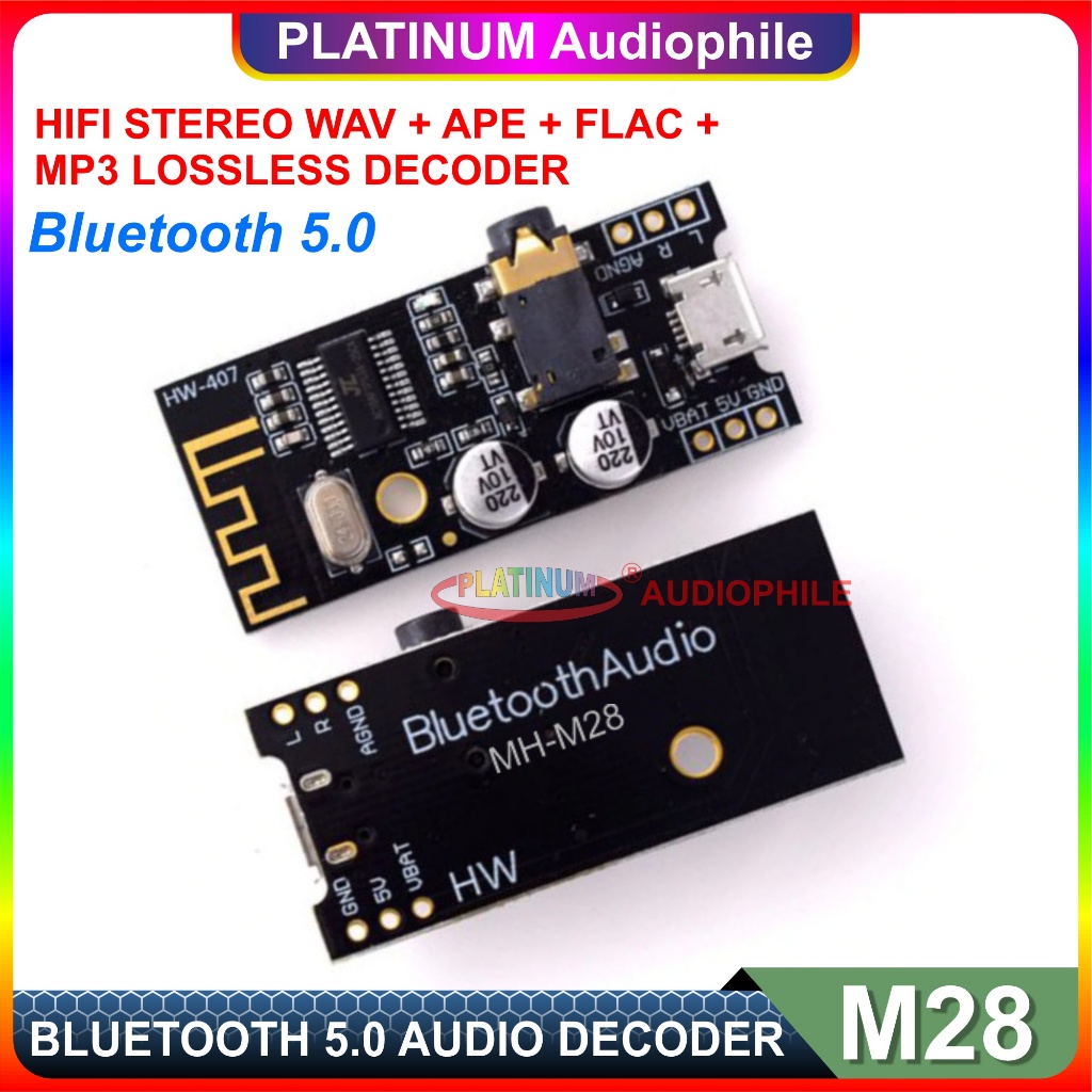Jual Bluetooth 5.0 Audio Receiver Stereo Original chip Modul Decoder ...