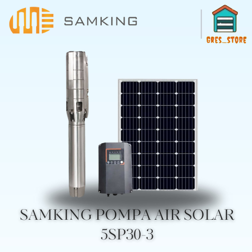 Jual SAMKING SOLAR PUMP W/Controller 5SP30-3 5100W AC/DC Panel/PLN ...