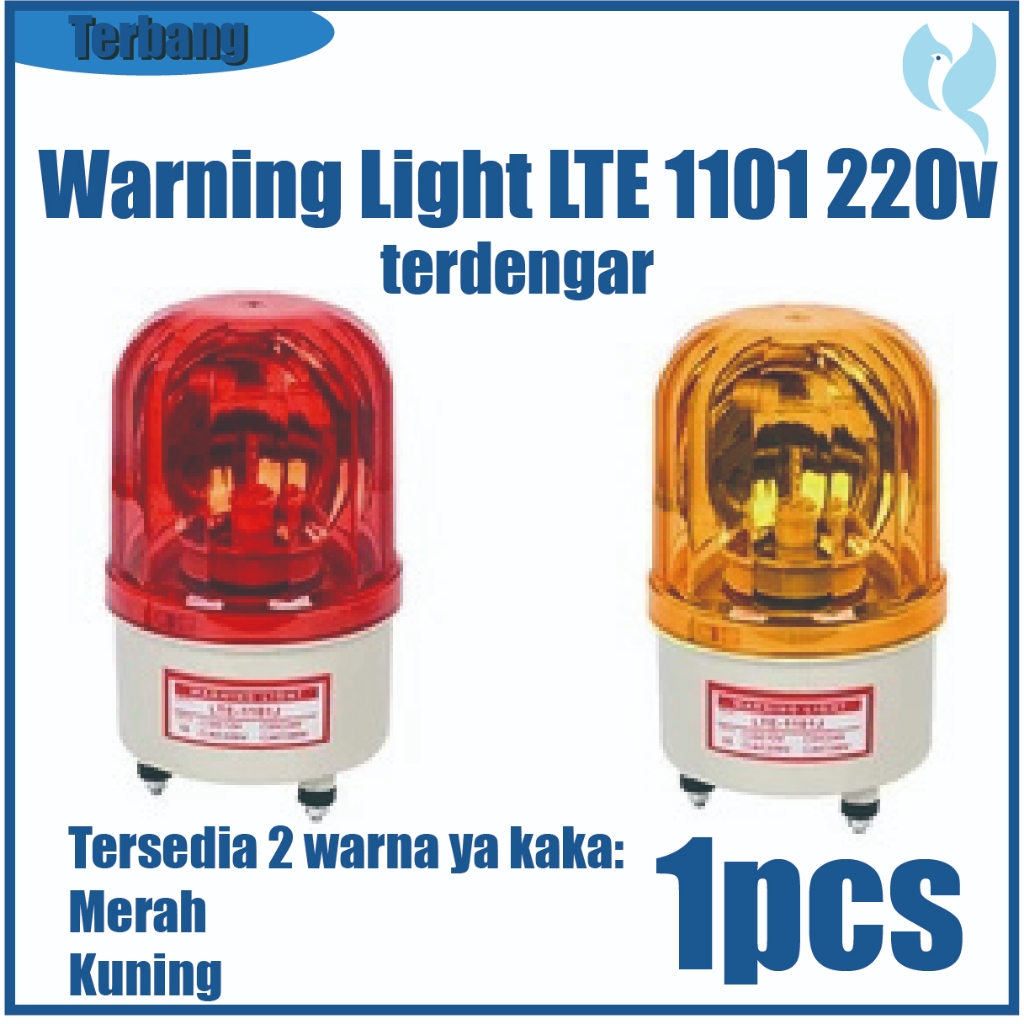 Jual Lampu Warning 220v + Buzzer - Lampu Putar - Warning Light LTE1101 ...