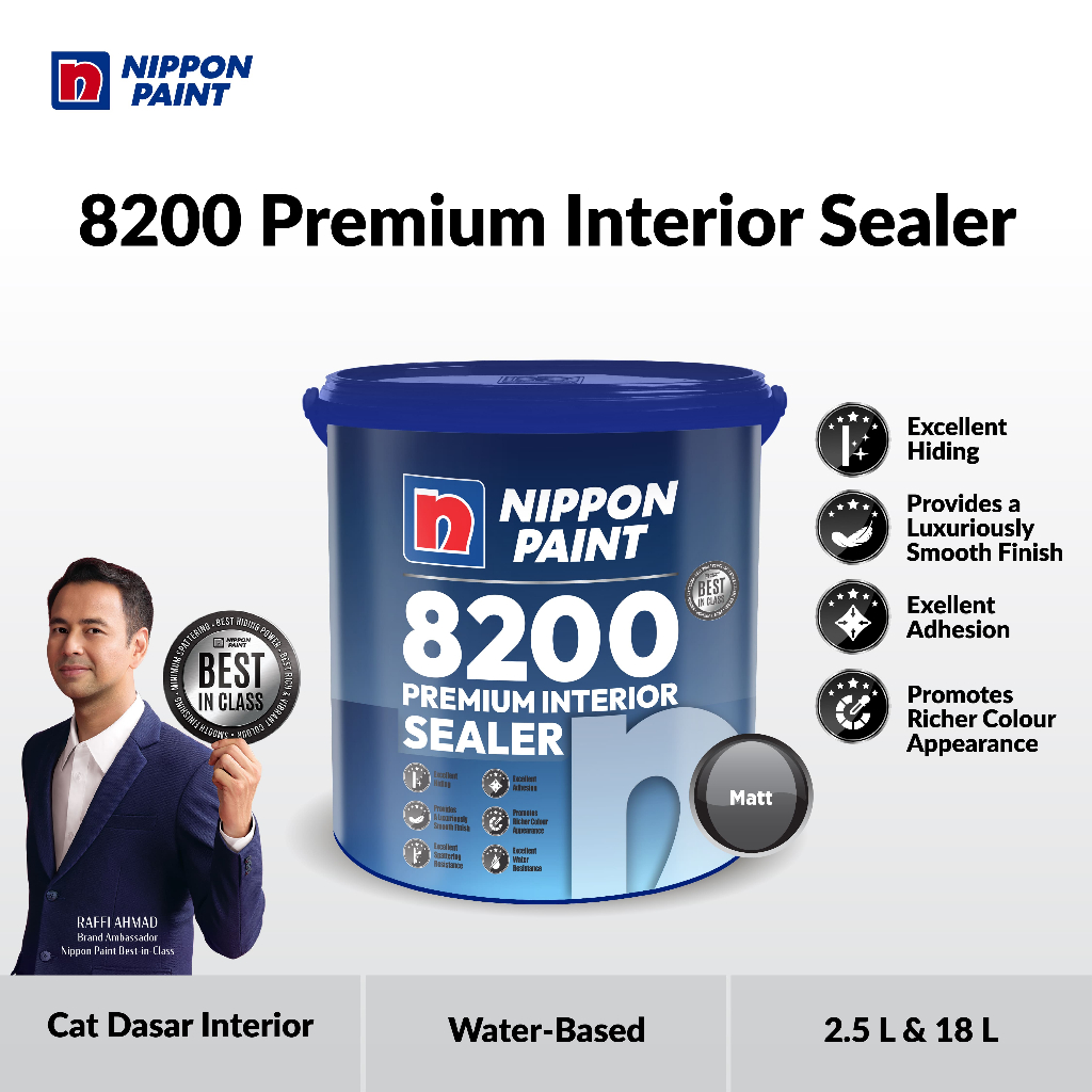 Jual NIPPON 8200 PREMIUM INTERIOR SEALER-CAT DASAR DINDING INTERIOR ...