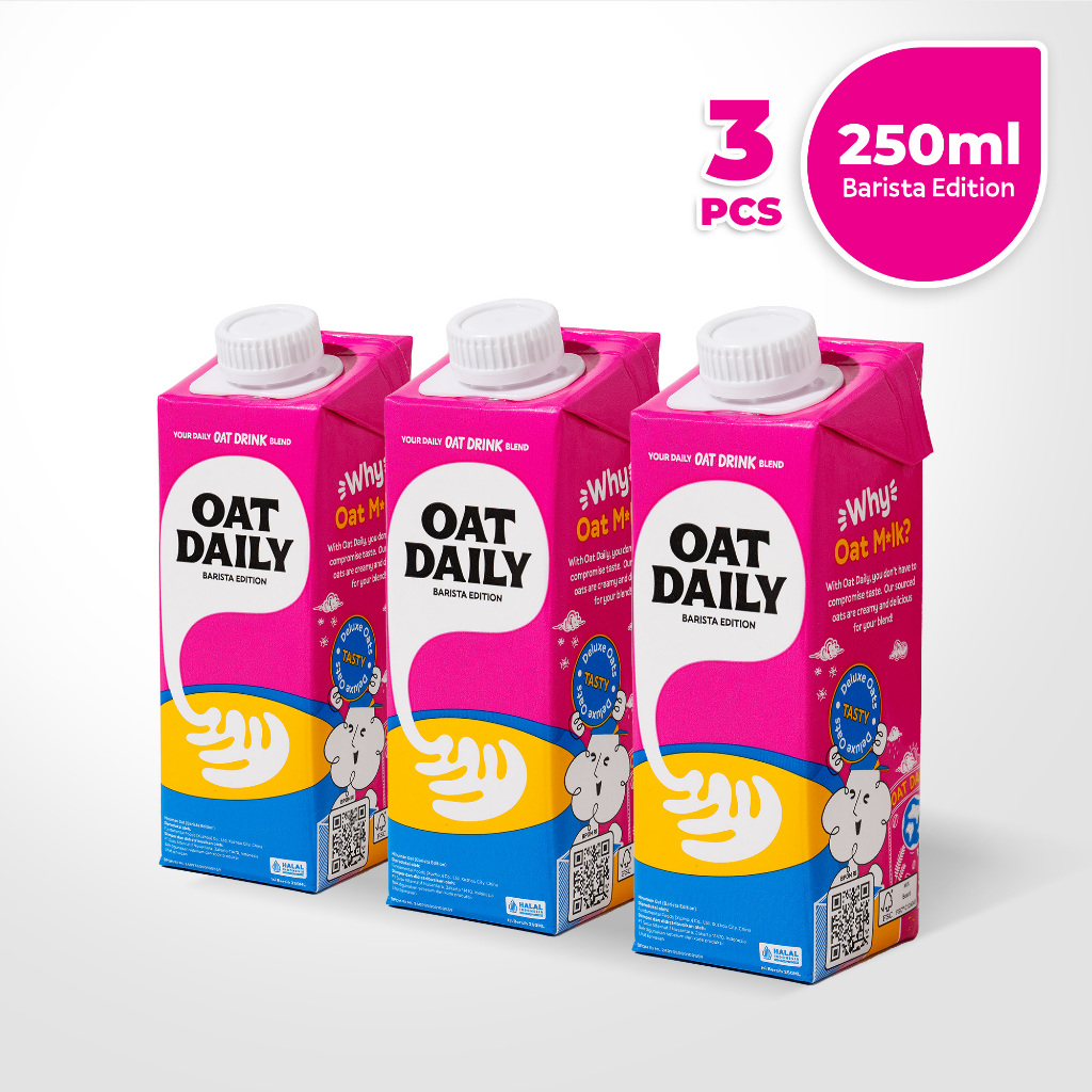 Jual OAT DAILY Oat Milk Barista Edition 250ml (3Pcs) - NEAR EXP DATE ...