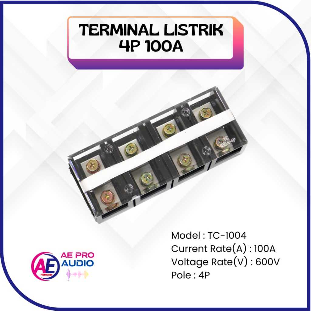 Jual Terminal Blok 100A 4P Terminal Kabel Terminal Kaca | Shopee Indonesia