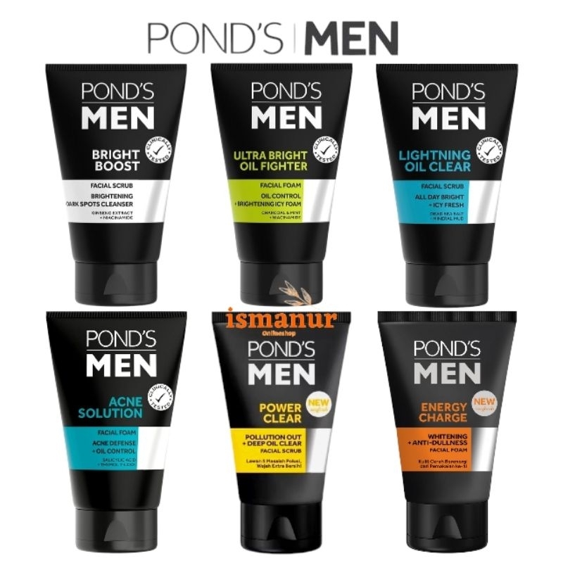 Jual PONDS MEN Facial Wash 100G | Shopee Indonesia
