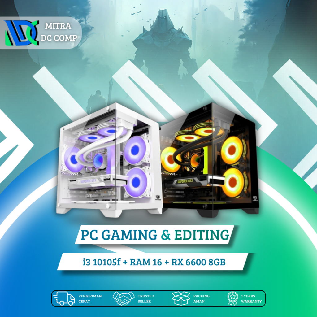 Jual PC Rakitan Gaming Intel Core i5 10400f Ram 16gb VGA RTX 3050 8GB SSD 120GB HDD 500GB Siap ...