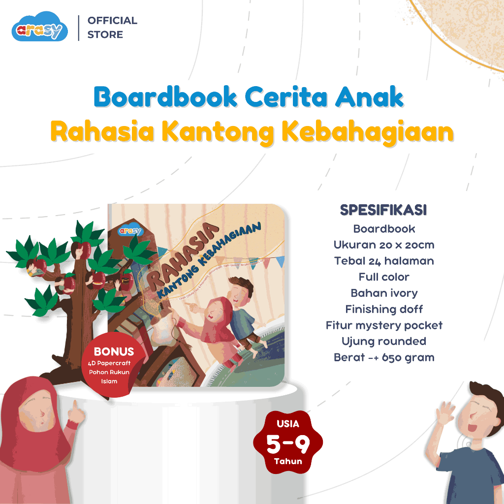 Jual [Arasy] Rahasia Kantong Kebahagiaan - Busy Book Velcro - Buku ...