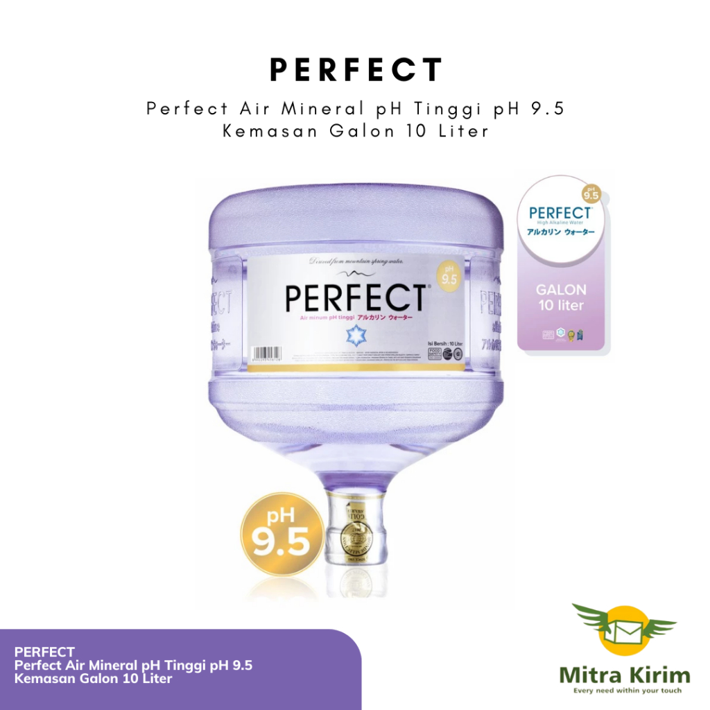 Jual Perfect Alkaline Water pH 9.5 Kemasan Galon 10 Liter | Shopee ...