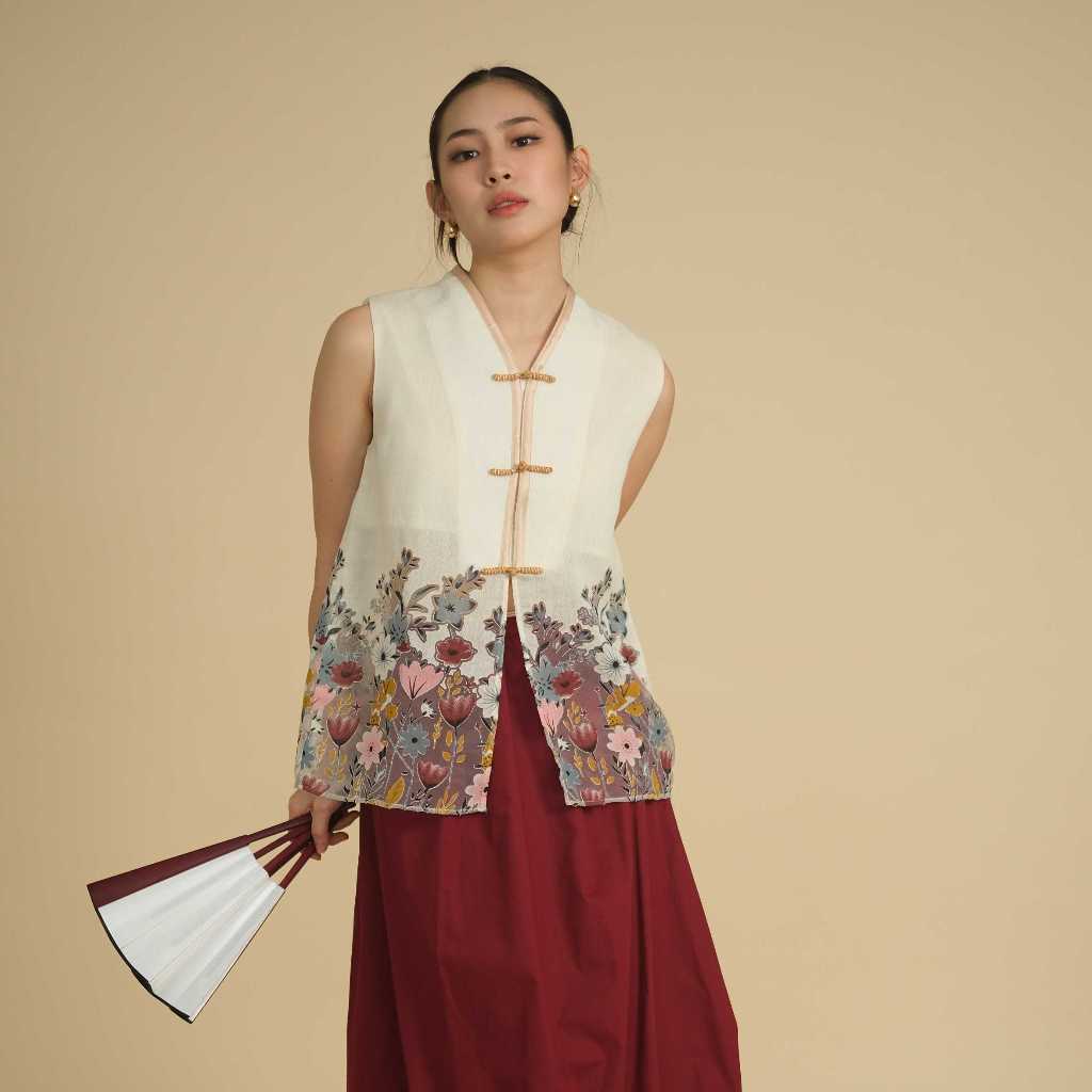 Jual YIN TOP | JIN XIA | Qipao Perempuan | Cheongsam Perempuan | Atasan ...