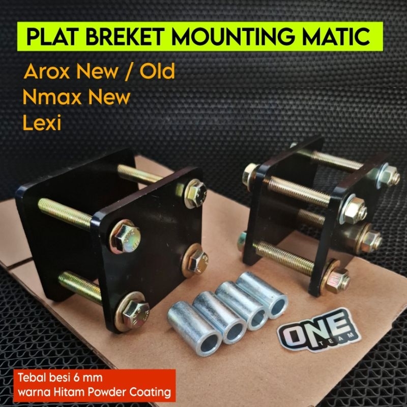 Jual Breket Plat Mounting Aerox New Old Nmax New Lexi | Shopee Indonesia