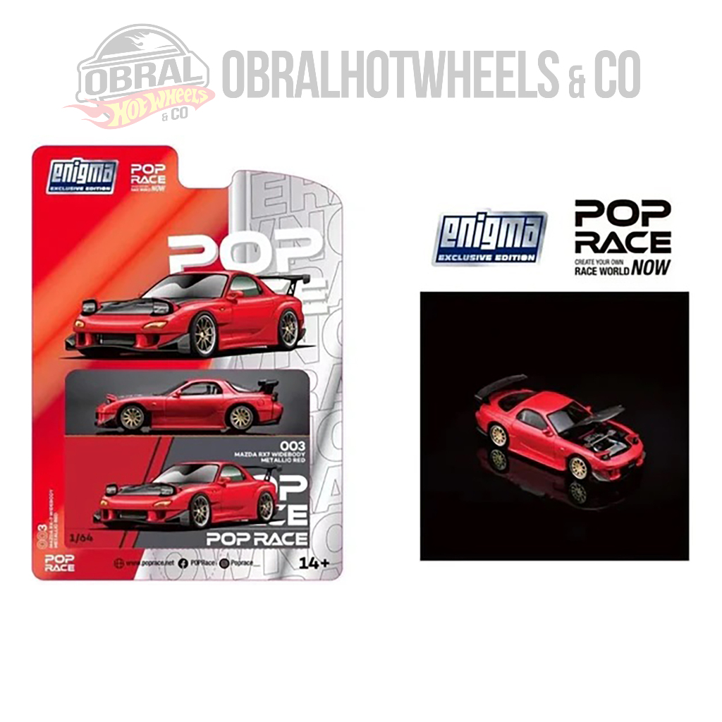 Jual Pop Race x Enigma - Mazda RX7 Widebody (Metallic Red) Blister ...