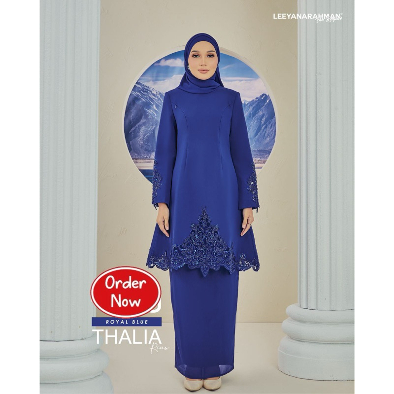 Jual BAJU KURUNG LEEYANARAHMAN THALIA RIAW ROYAL BLUE ORIGINAL JASTIP ...