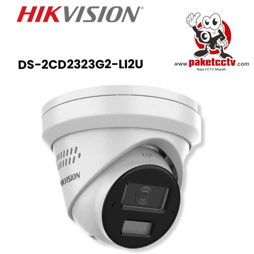 Jual HIKVISION DS-2CD2323G2-LI2U 2MP ACUSENSE SMART HYBRID LIGHT BUILT-IN MIC TURRET IP CAMERA ...
