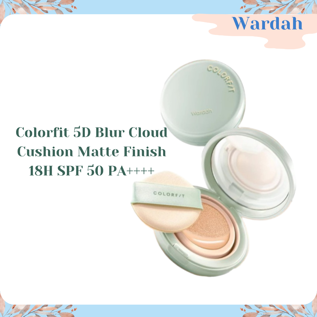 Jual Wardah Colorfit 5D Blur Cloud Cushion Matte Finish 18H SPF 50 PA ...
