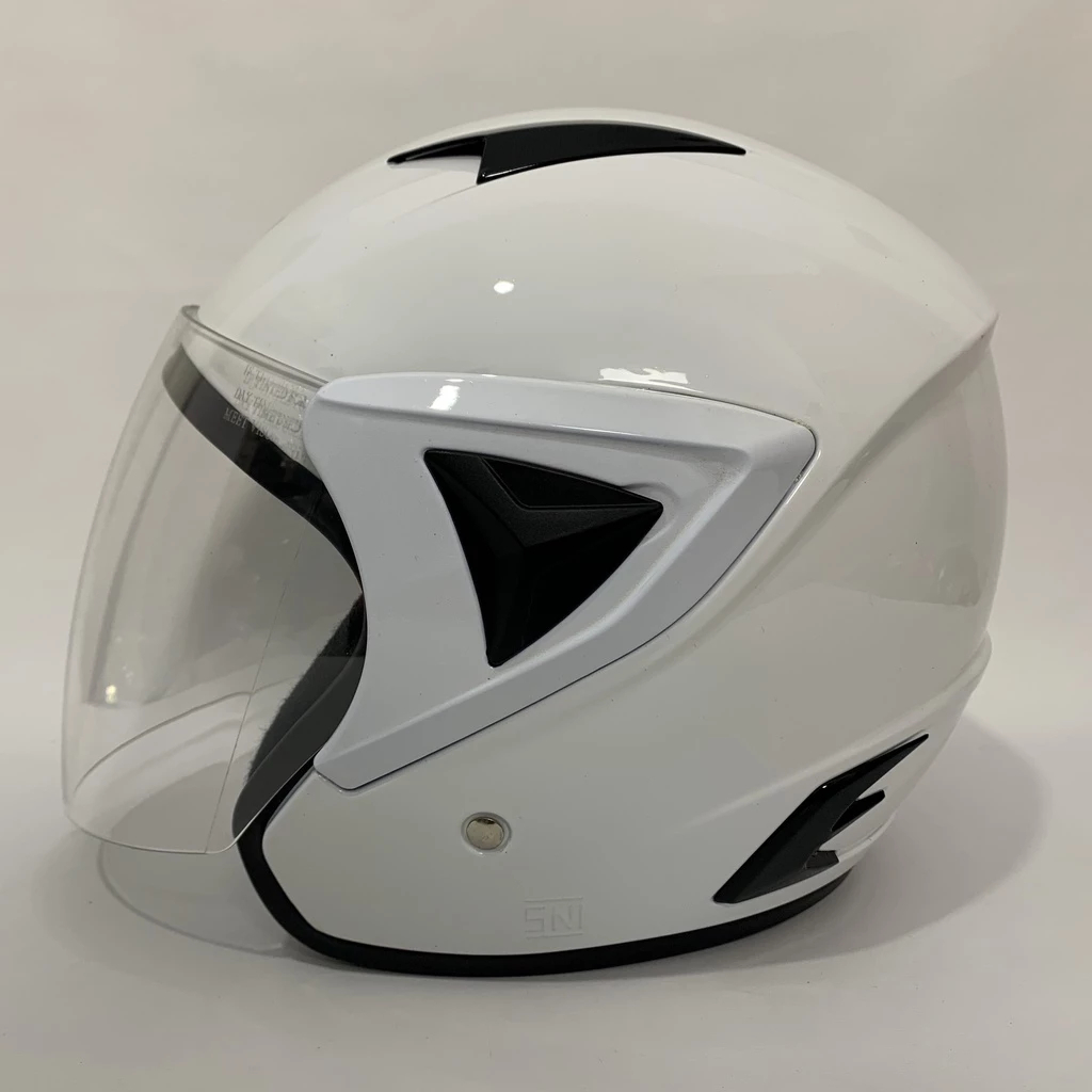 Jual Helm Half Face JP 13 Putih Glossy Polos Solid - Helm Dewasa - Helm ...