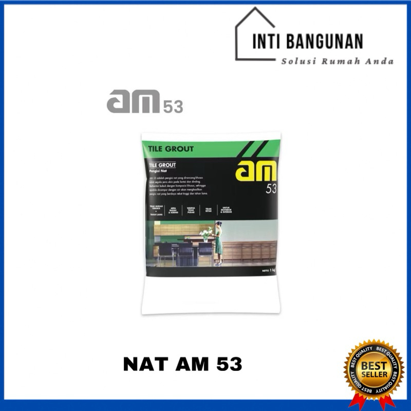 Jual AM 53 Tile Grout 1 Kg | Pengisi Nat Keramik Berwarna Putih Hitam ...