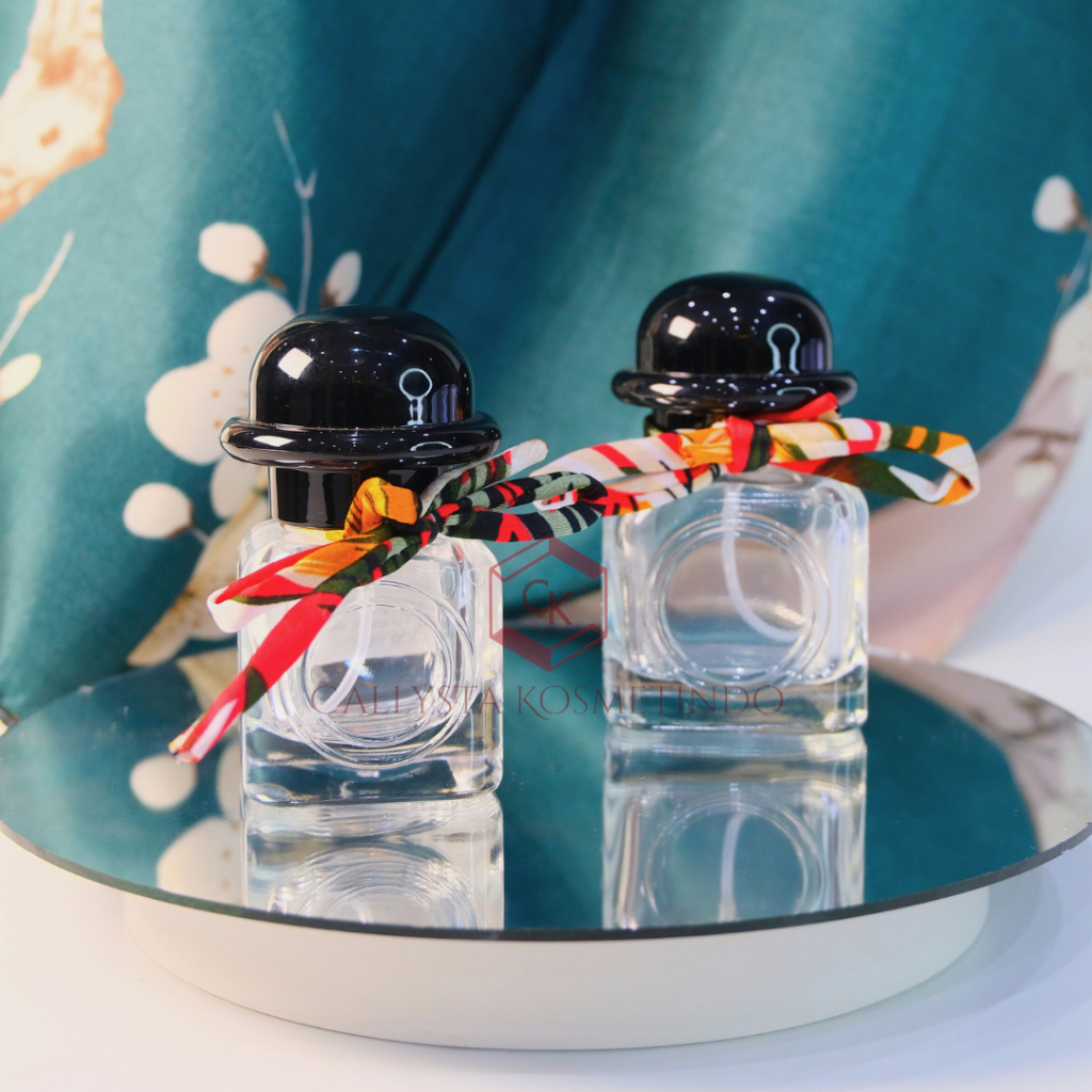 Jual [ 1 LUSIN ] TWILLY HRMS BOTOL PARFUM KACA DRAT TUTUP HITAM SPRAYER ...