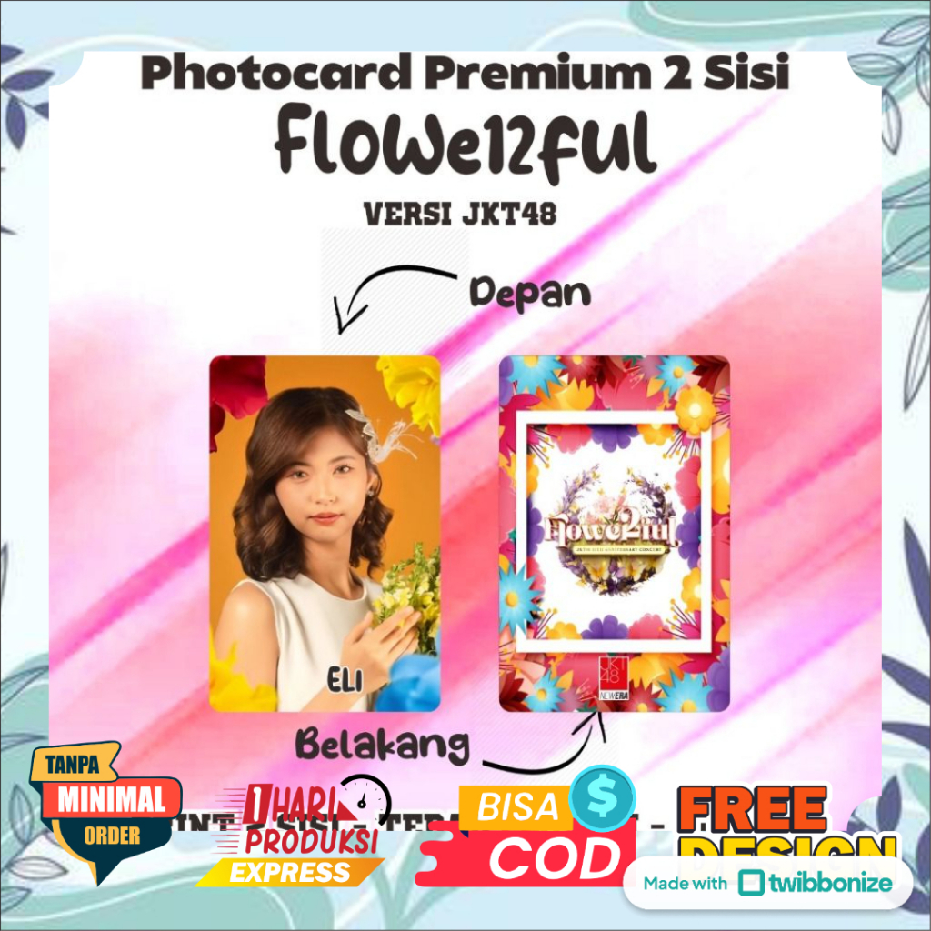 Jual Photocard JKT48 TEMA FLOWERFUL Edition 2023 Unofficial Photo Card ...