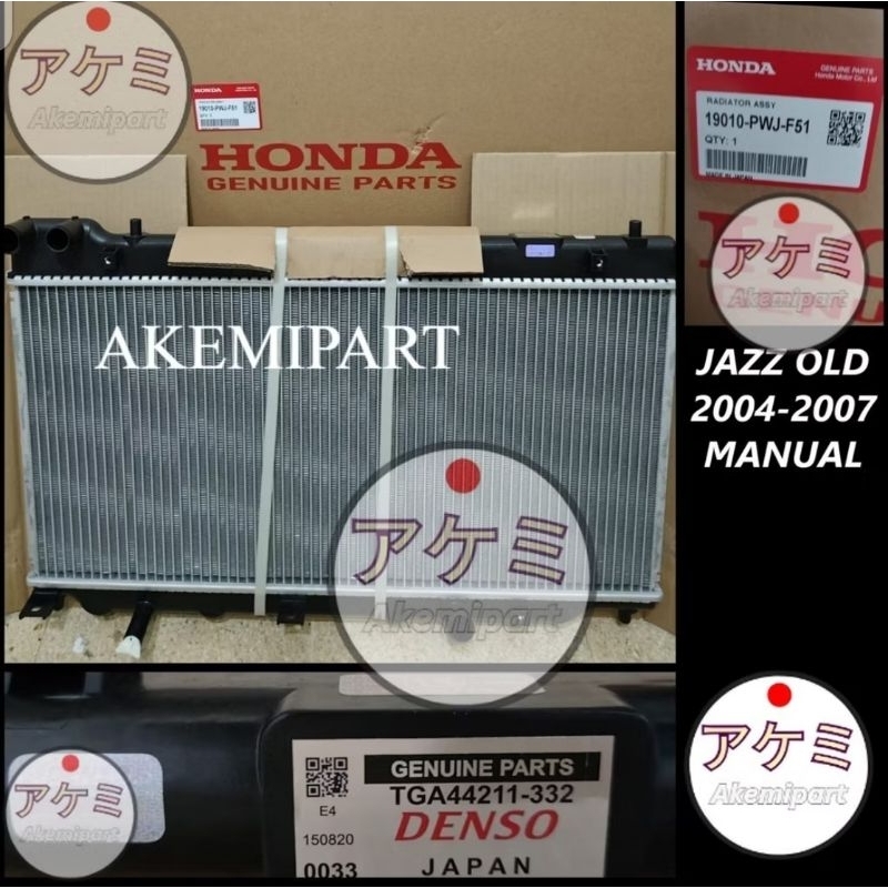 Jual RADIATOR ASSY HONDA JAZZ OLD GD3 2004-2007 MANUAL ORIGINAL ASLI ...