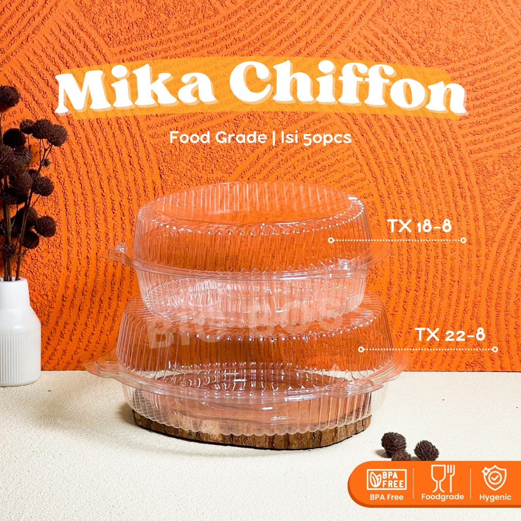 Jual [ISI 50PCS] Mika Chiffon Bolu Bulat / Mika Puding / Mika Kue Sifon ...