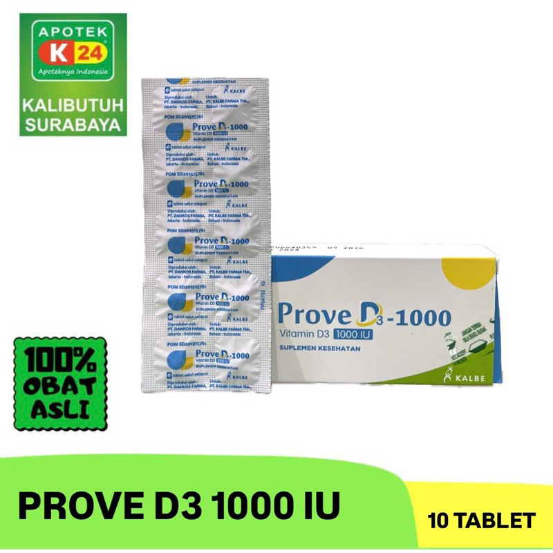 Jual Prove D3 1000iu Fc Tablet (per Strip) | Shopee Indonesia