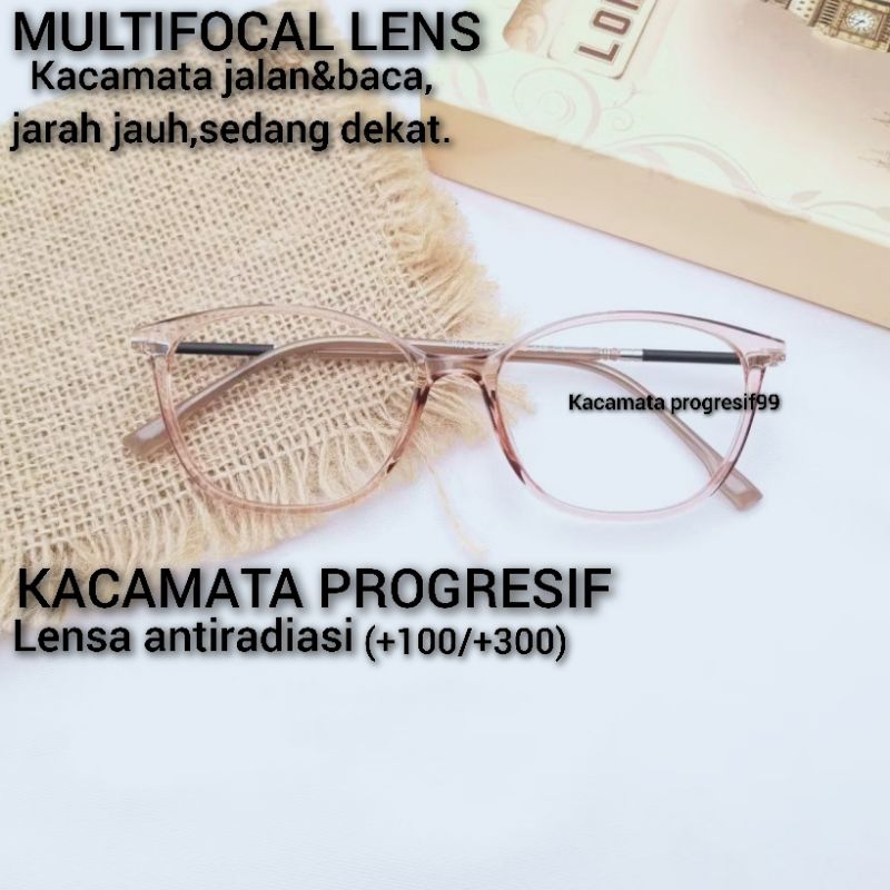Jual KACAMATA MODEL CAT EYES BACA DAN JALAN|FRAME LENSA PROGRESIF ANTI ...