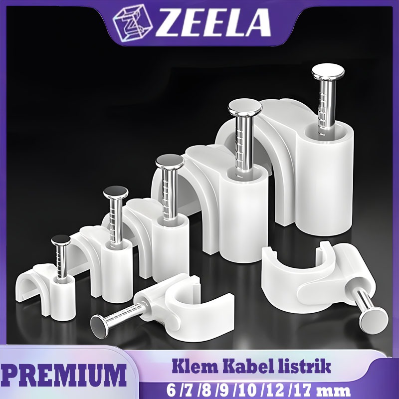 Jual Klem Kabel Listrik 6 /7 /8 /9 /10 /12 /17 mm 50 PCS / Klem Kabel ...