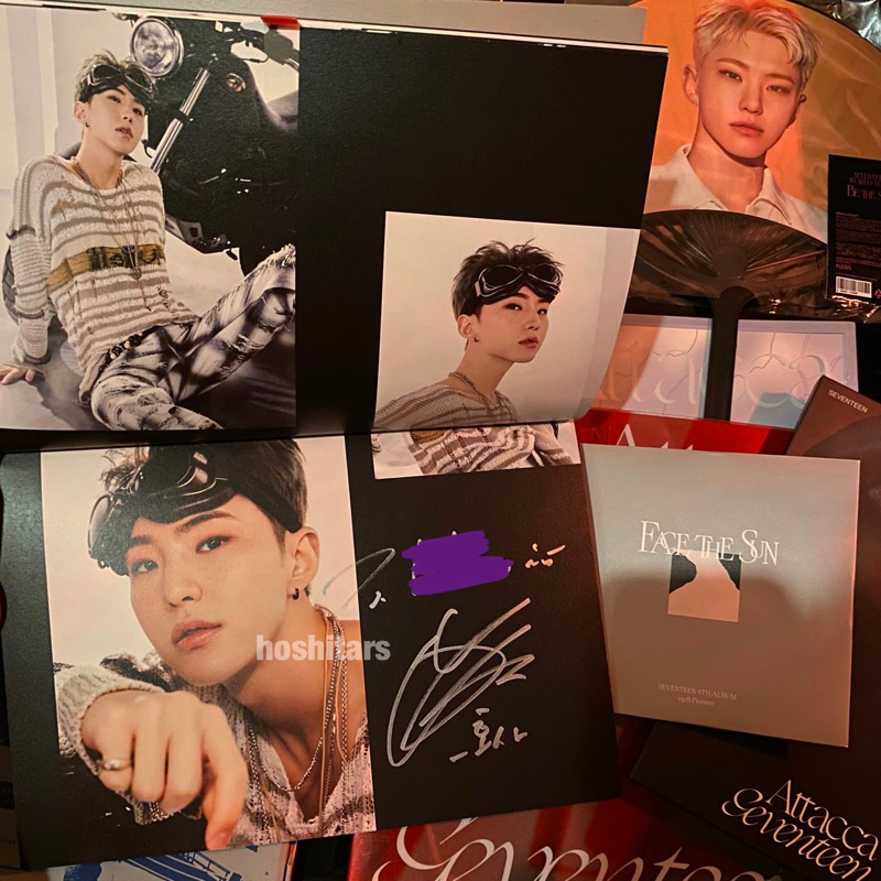 Jual signed album face the sun hoshi seventeen svt | Shopee Indonesia