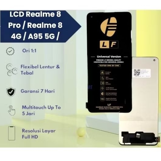 Jual LCD Realme 8 Pro / Realme 8 4G / A95 5G / Lcd LF Fullset ...