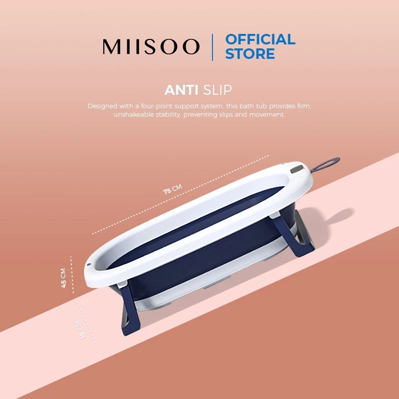 Jual MIISOO Bak Mandi Bayi Portable/Foldable Baby Bath Tub/Bak Mandi ...