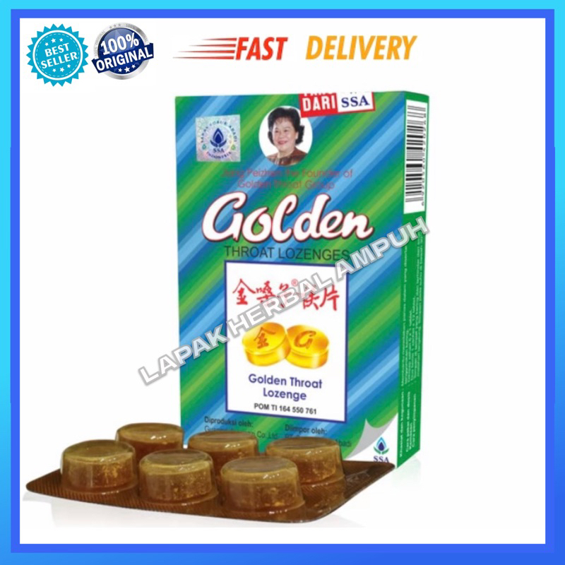 Jual Golden Throat Lozenges - Permen Pereda Sakit Tenggorokan | Shopee ...