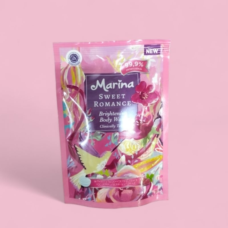 Jual Marina body wash sweet romance 55ml | Shopee Indonesia