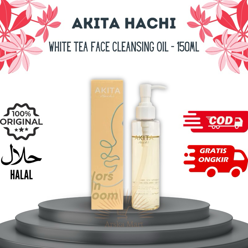 Jual AKITA HACHI White Tea Face Cleansing Oil - 150ml | Shopee Indonesia