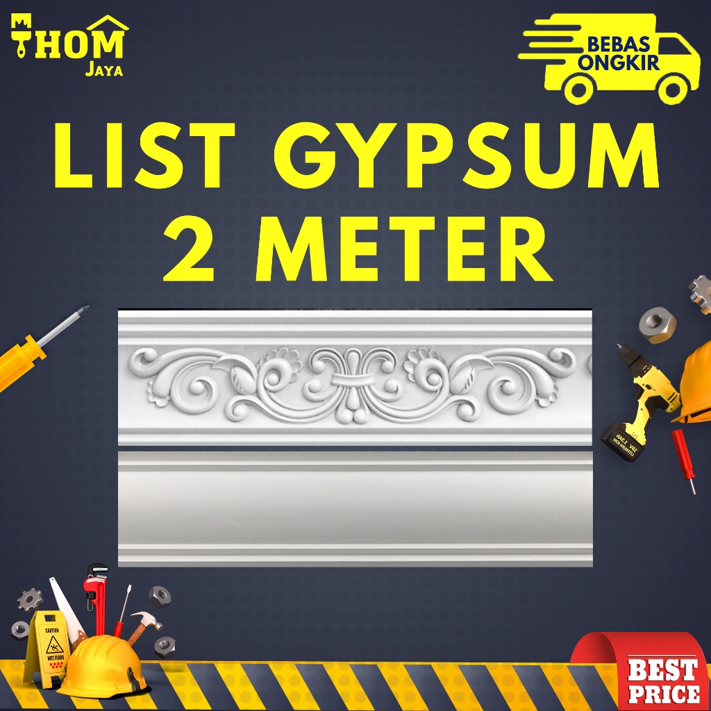 Jual LIST GYPSUM / LIS PLAFON GIPSUM / PLAFON GYPSUM / WALL MOULDING ...