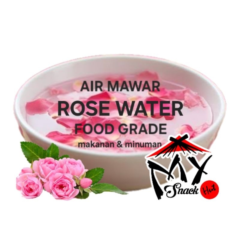 Jual BAKING ROSE WATER 50ML AIR KELOPAK BUNGA MAWAR PETAL FOOD GRADE ...