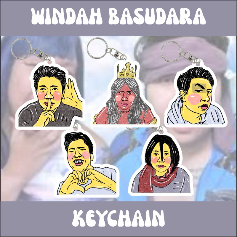 Jual GANTUNGAN KUNCI WINDAH BASUDARA MEME | AKRILIK 3MM | WINDA | LUCU ...