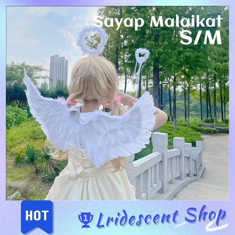 Jual 1 Set Sayap Peri Putih Cosplay Halloween Sayap Malaikat Angel ...