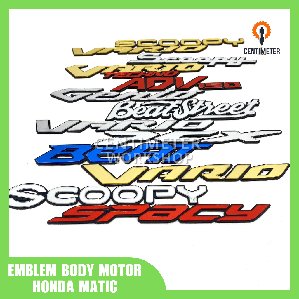 Jual Emblem Honda Matic / Emblem Honda Lengkap / Aneka Emblem Honda ...