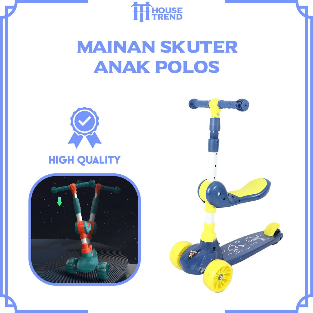 Jual HOUSE-M290 / G11 Mainan Skuter Anak Polos Roda 3 Mainan Scooter ...