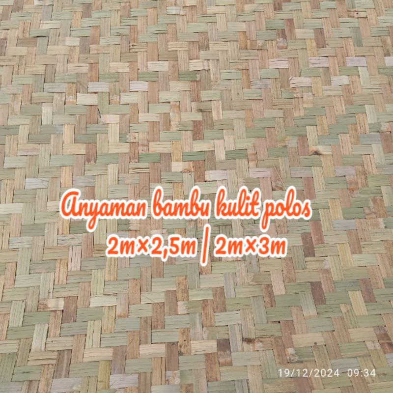 Jual anyaman bambu kulit polos | gedek bambu | bilik bambu kulit ...