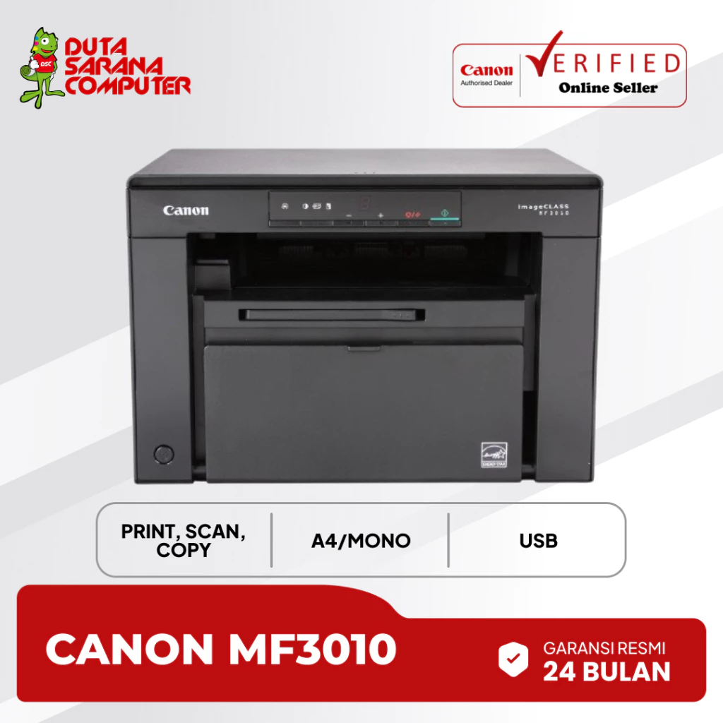Jual CANON Image Class MF3010 Printer Laserjet Hitam Putih - Print Scan ...
