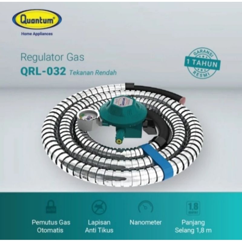 Jual QUANTUM Regulator Kompor Gas QRL-032 Meter | Shopee Indonesia